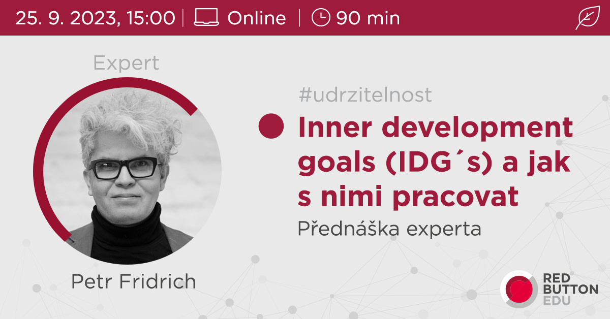Inner development goals (IDG´s) a jak s nimi pracovat – Red Button EDU